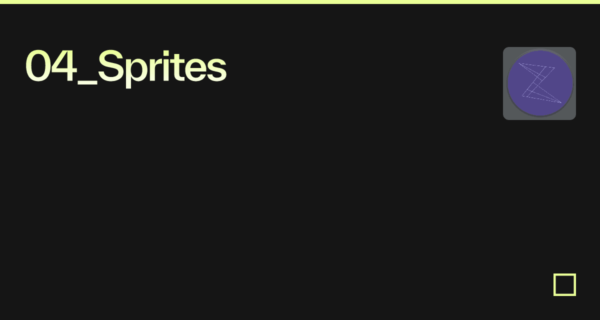 04_Sprites - Codesandbox