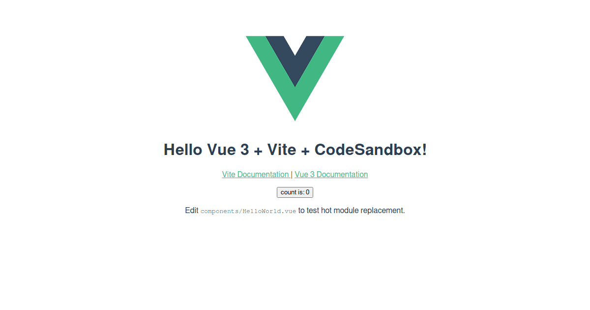csb-vue-vite - Codesandbox