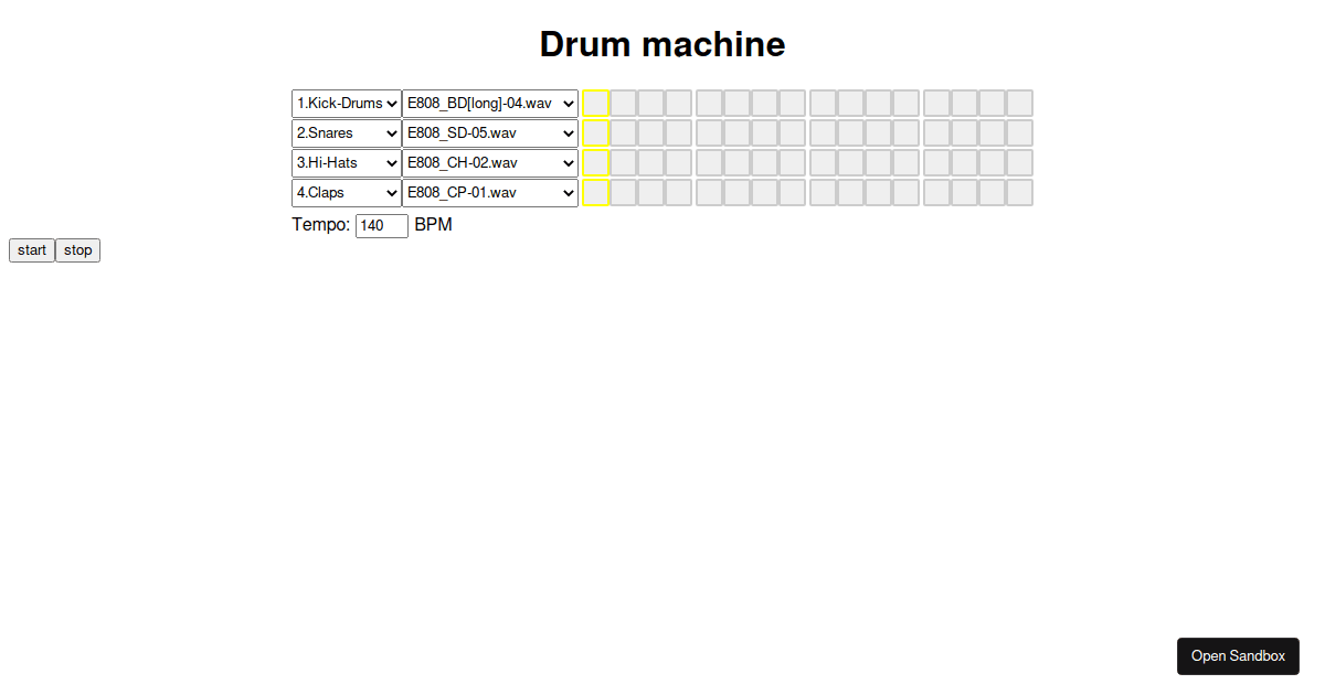 basic_drum_machine (forked) - Codesandbox