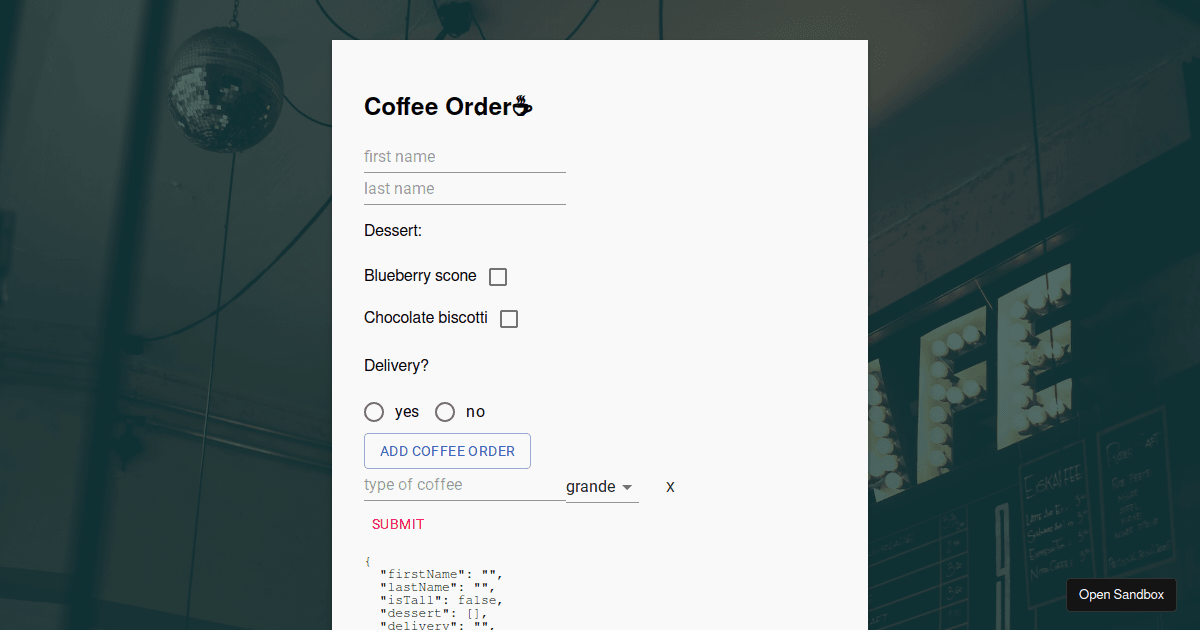 Formik - Codesandbox