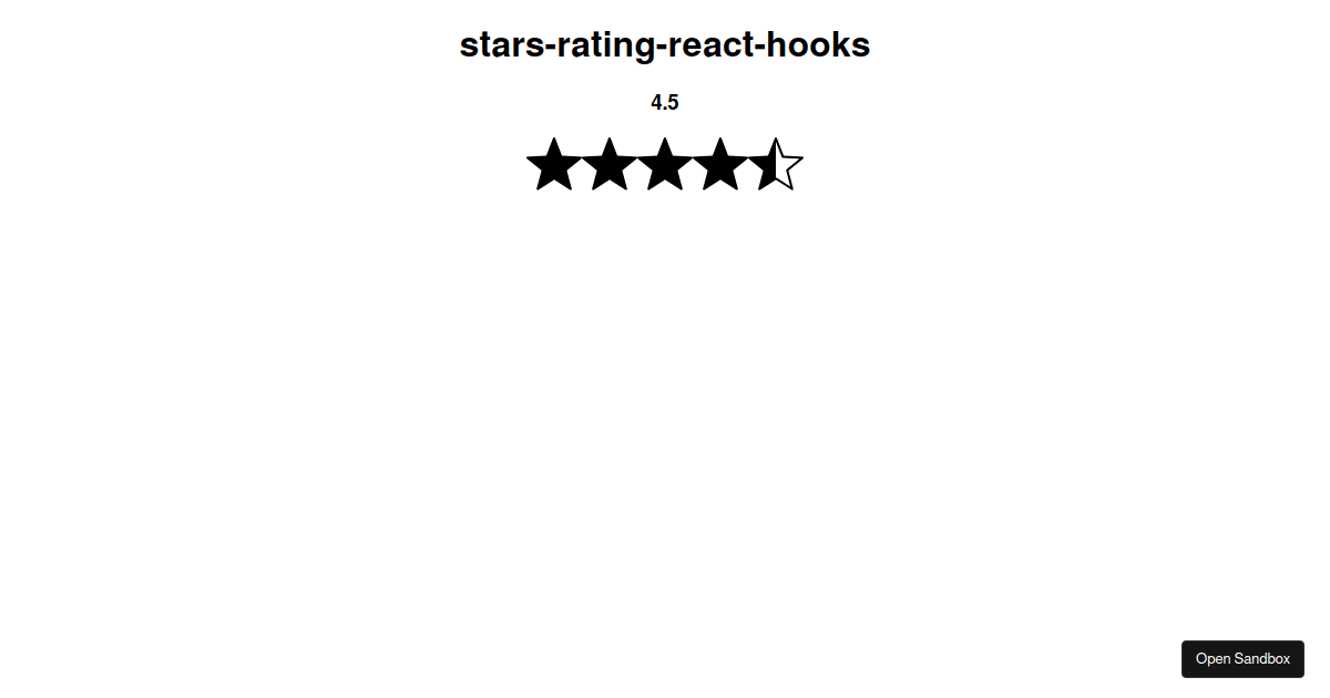 stars-rating-react-hooks - Codesandbox