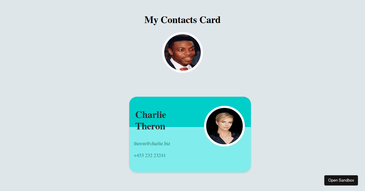 angela(react props) - Codesandbox