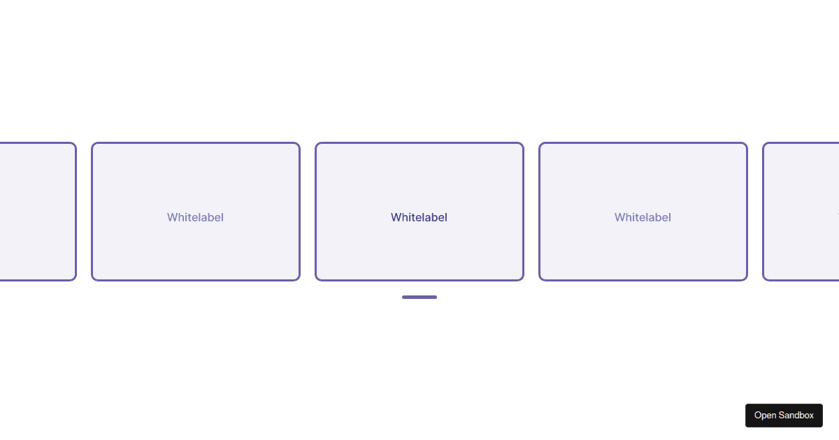 React Clickable Carousel Codesandbox