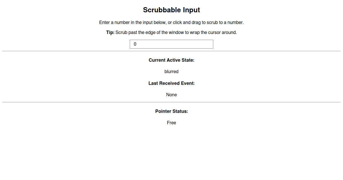 scrub-input - Codesandbox