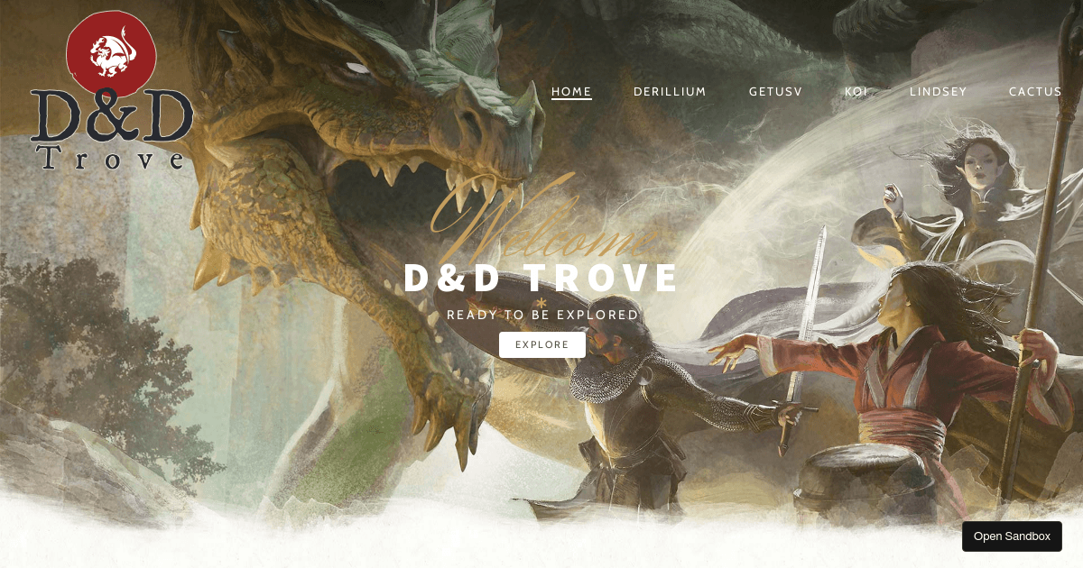 MarlenH3/dnd-trove - Codesandbox