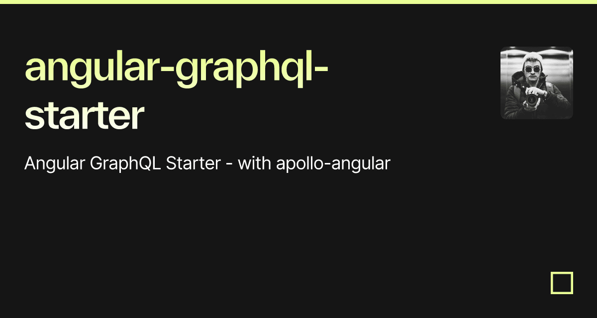 angular-graphql-starter - Codesandbox