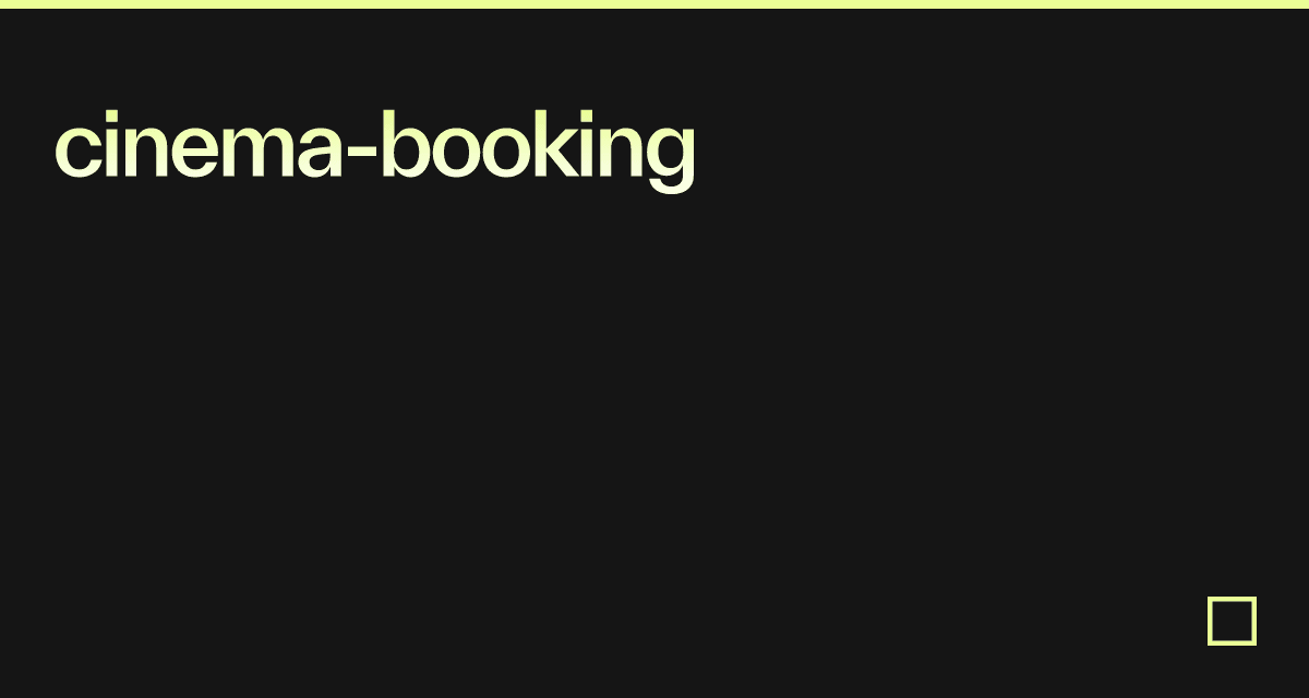 cinema-booking - Codesandbox