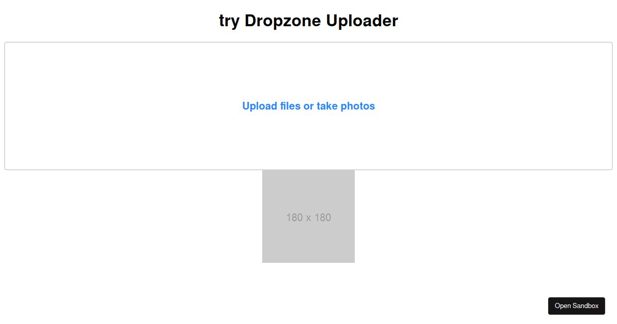 react-dropzone-uploader - Codesandbox