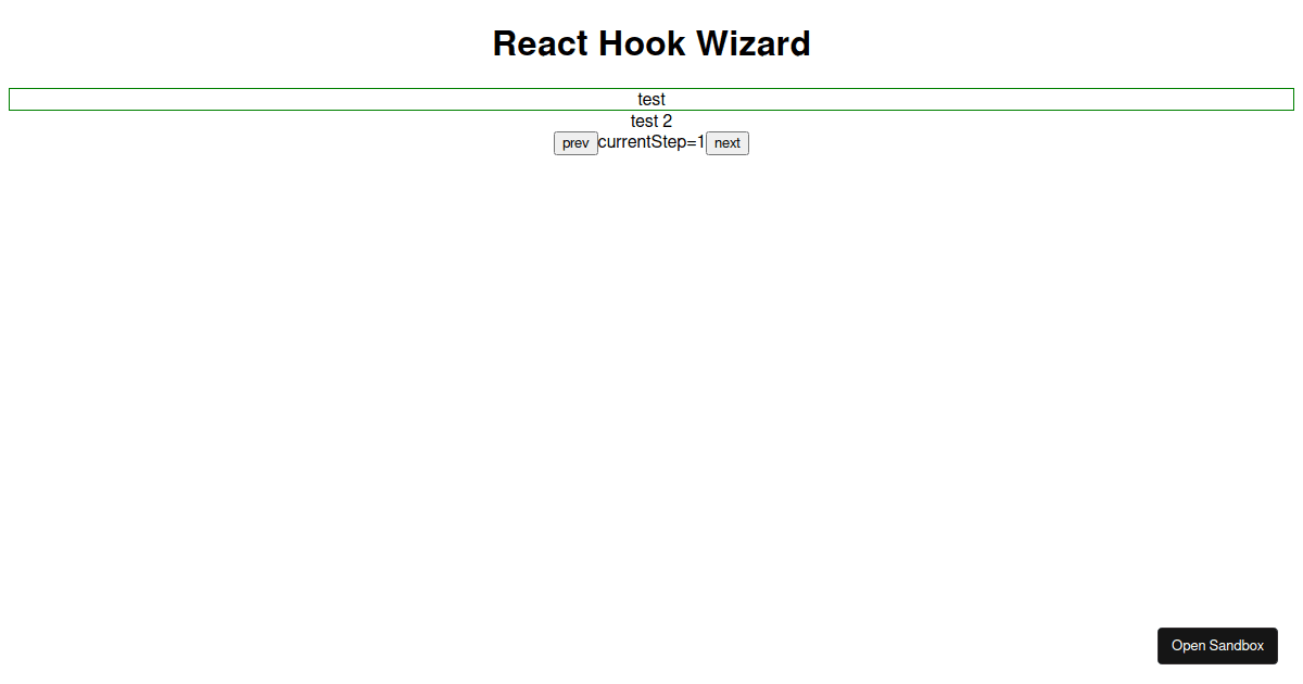 react-hook-wzrd - Codesandbox