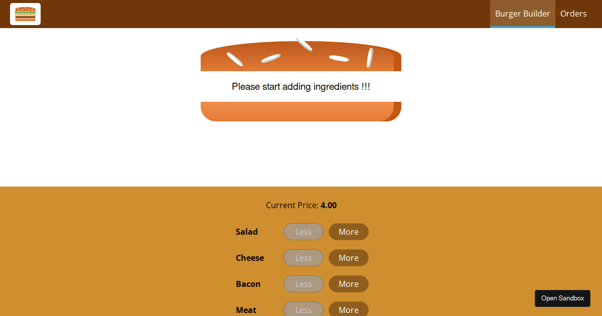 burger-app - Codesandbox