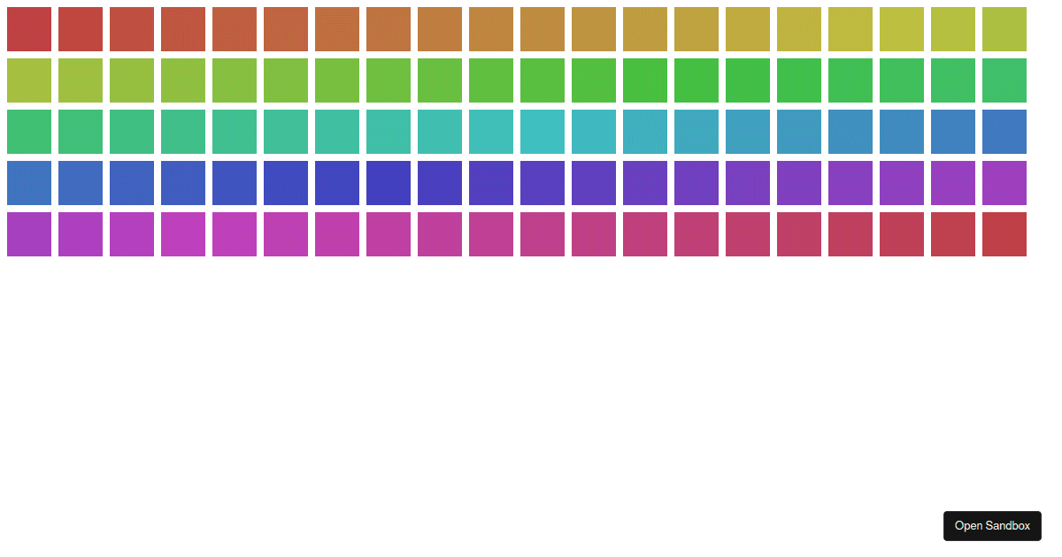 framer motion grid - Codesandbox