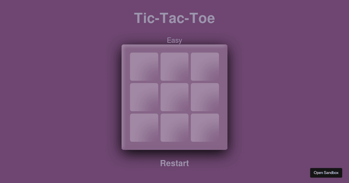 tic-tac-toe-working - Codesandbox