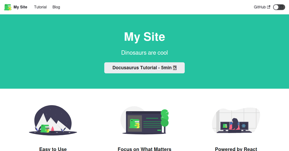 docusaurus - Codesandbox