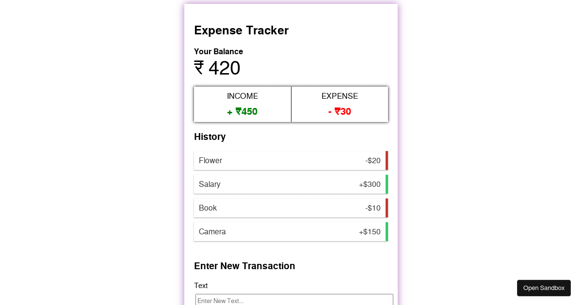 expense-tracker - Codesandbox