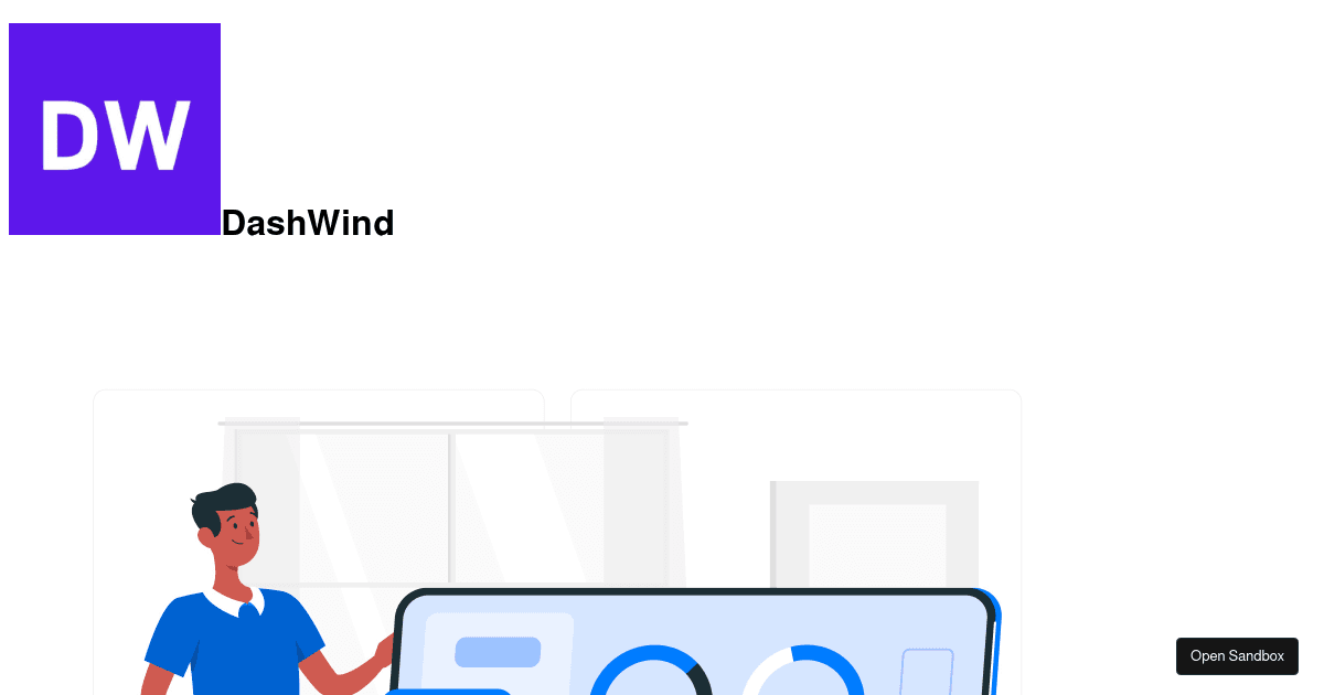 admin-dashboard-template-dashwind - Codesandbox