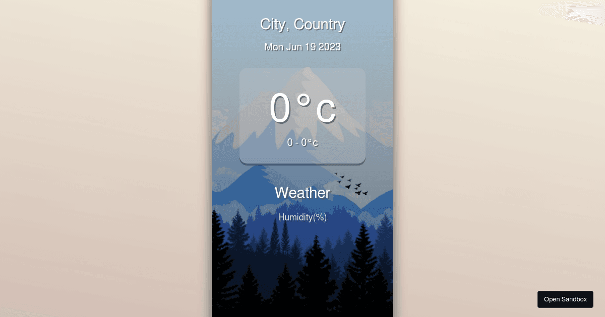 react-weather-app - Codesandbox
