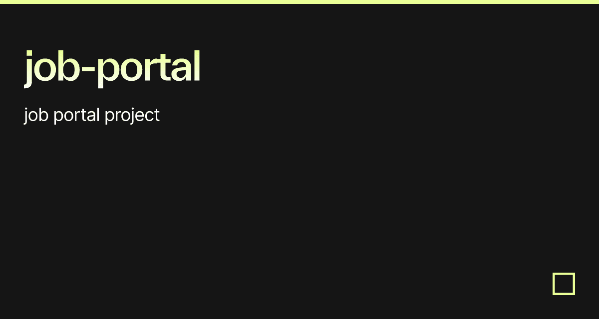 job-portal - Codesandbox