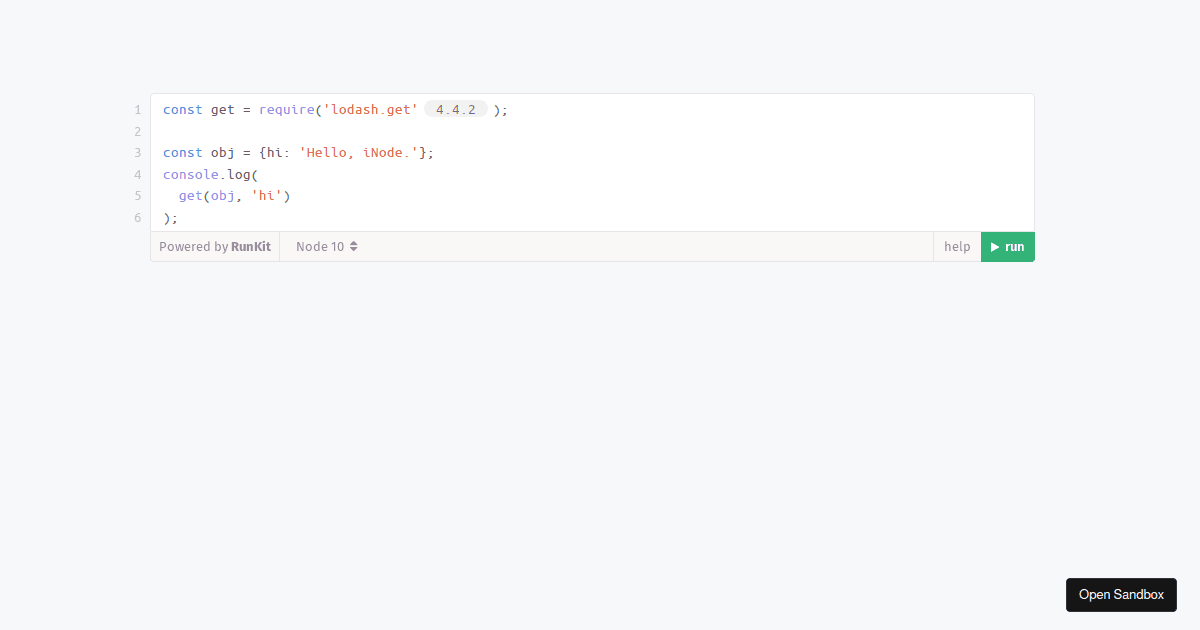 nodejs runkit - Codesandbox