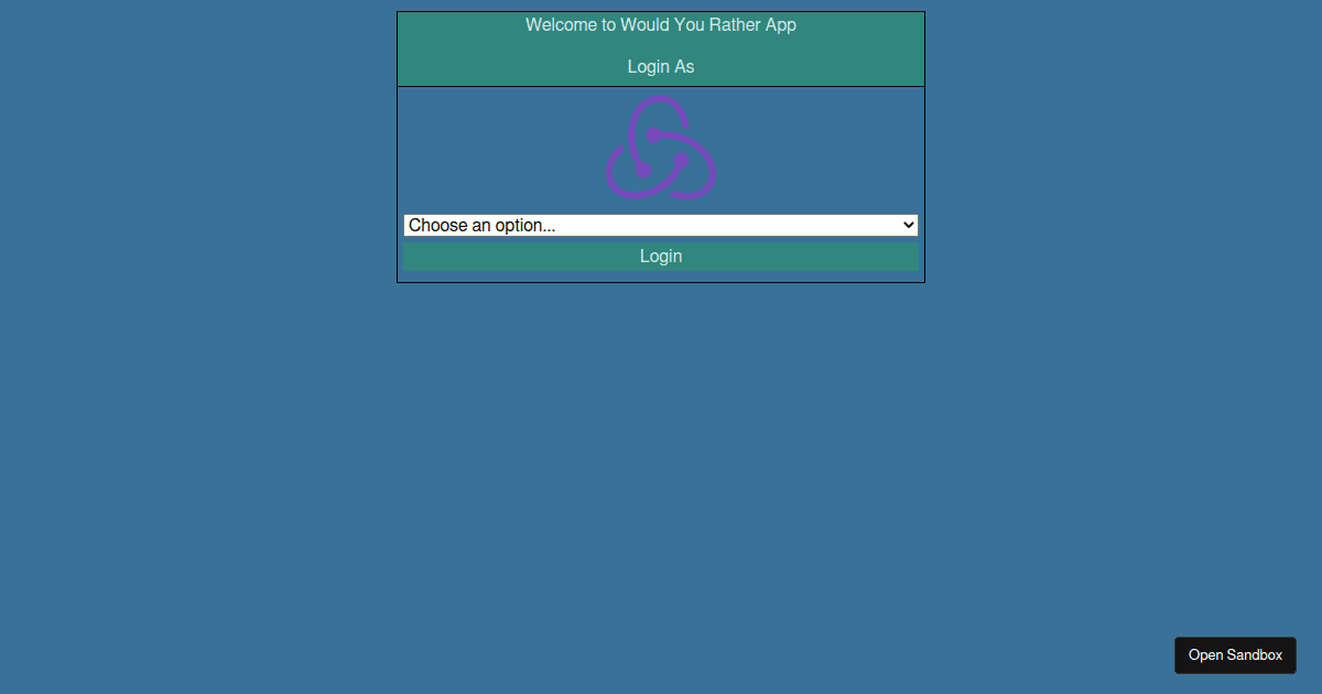 would-you-rather - Codesandbox