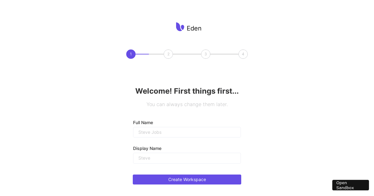 onboarding - Codesandbox