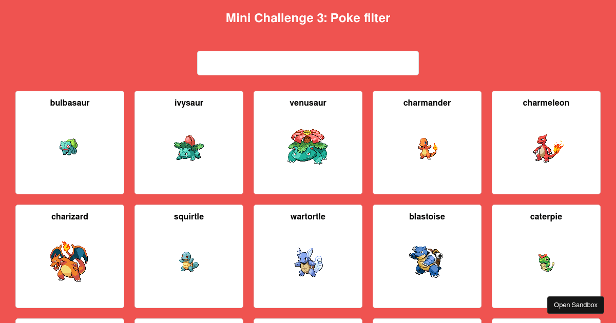 Pokemon State DOM Part-3 (forked) - Codesandbox