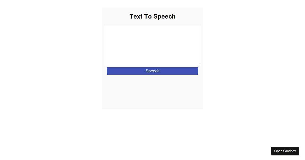 Text_to_speech - Codesandbox