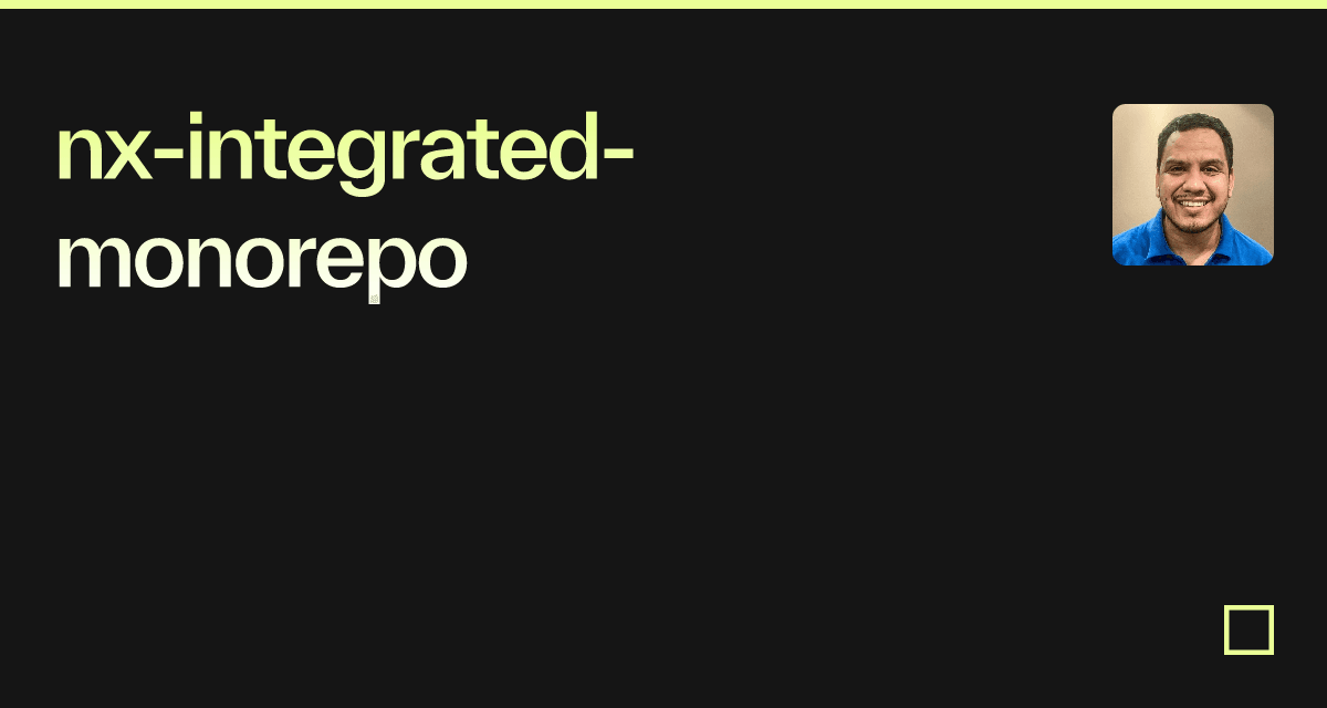 nx-integrated-monorepo - Codesandbox