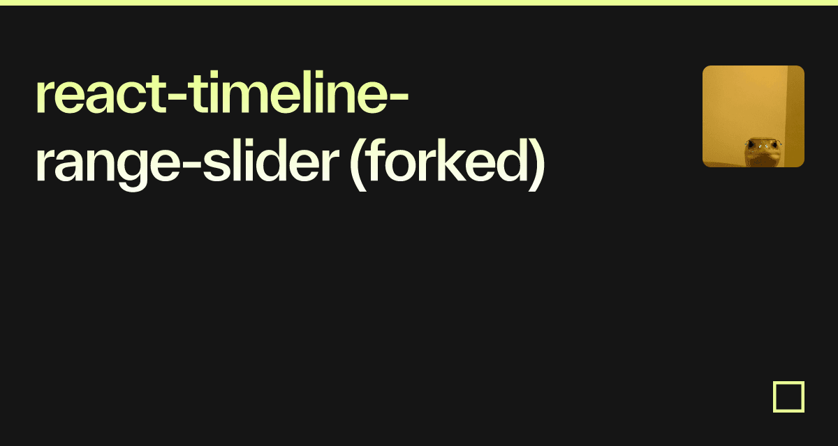 react-timeline-range-slider (forked) - Codesandbox