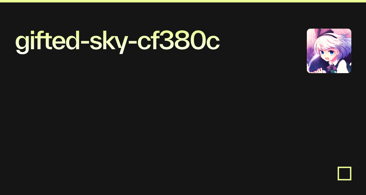 gifted-sky-cf380c - Codesandbox