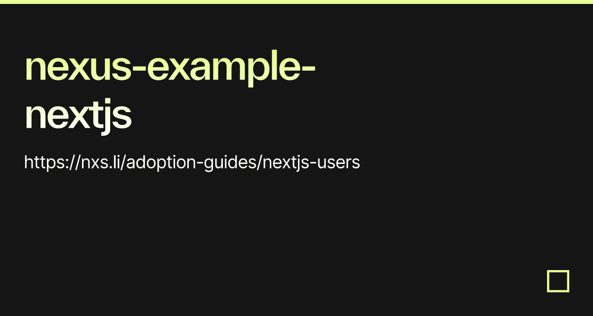 nexus-example-nextjs - Codesandbox
