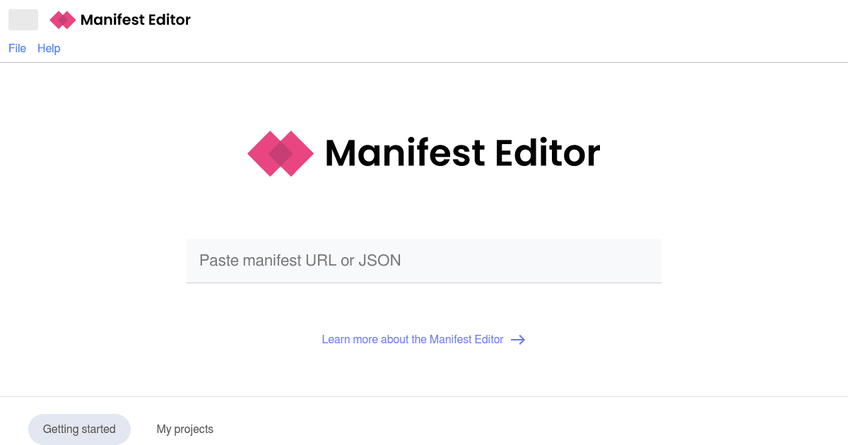 Manifest Editor - NPM package - Codesandbox
