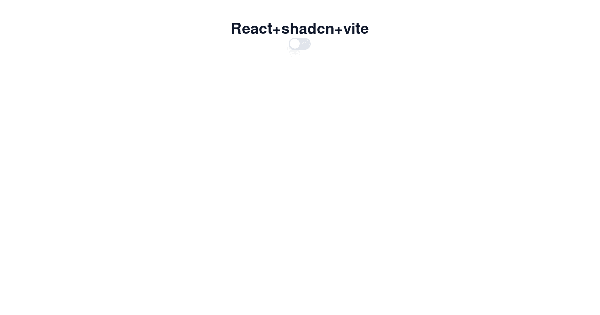 react-shadcn-vite - Codesandbox