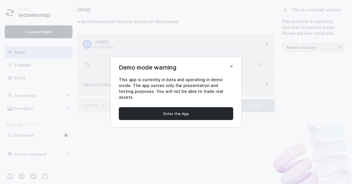 wasmswap-interface - Codesandbox