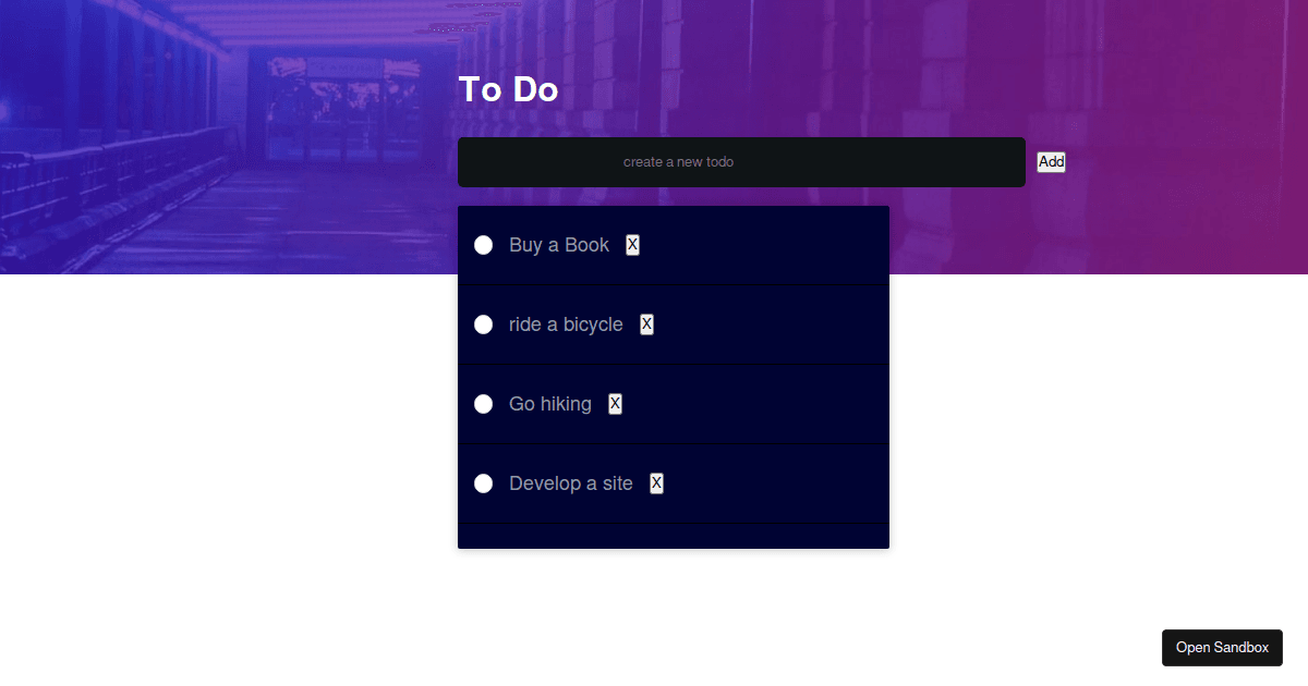 todo-list - Codesandbox