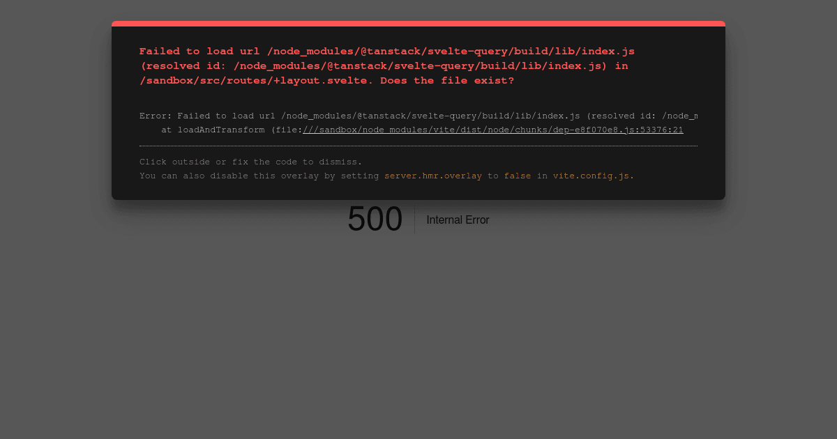 @tanstack/query-example-svelte-basic - Codesandbox @tanstack/query-example-svelte-basic - Codesandbox