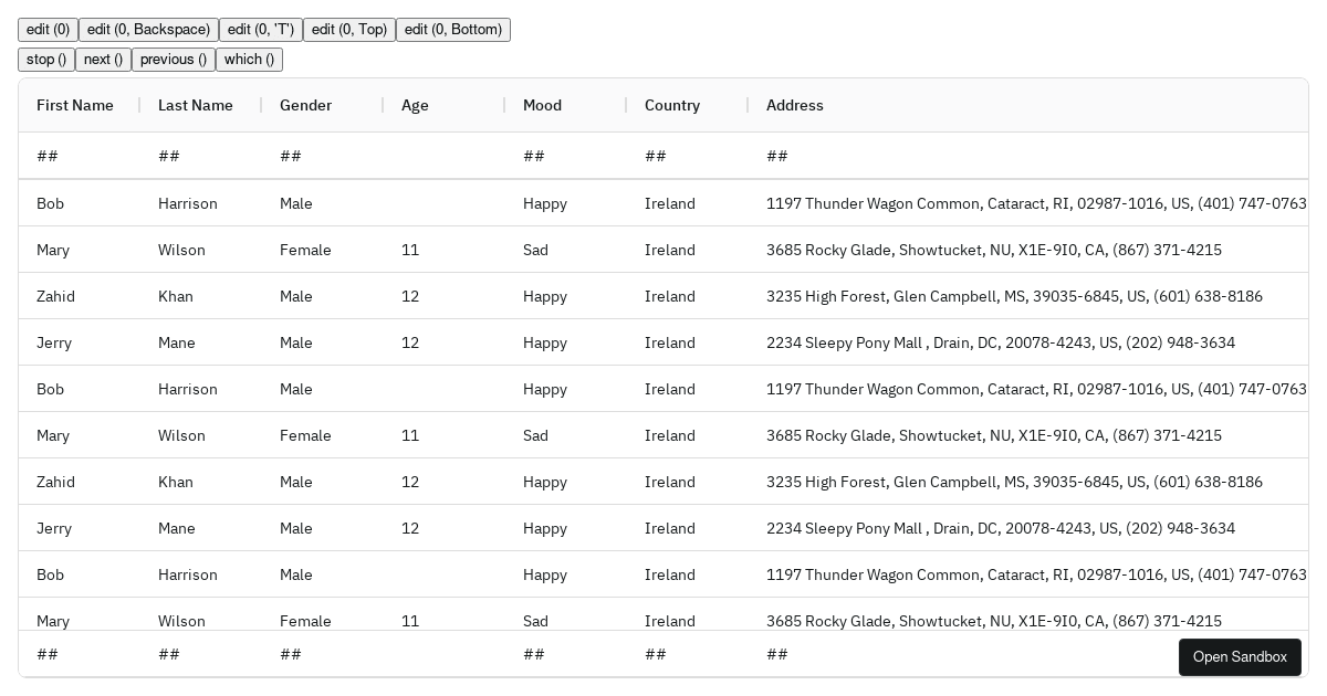 ag-grid-packages - Codesandbox