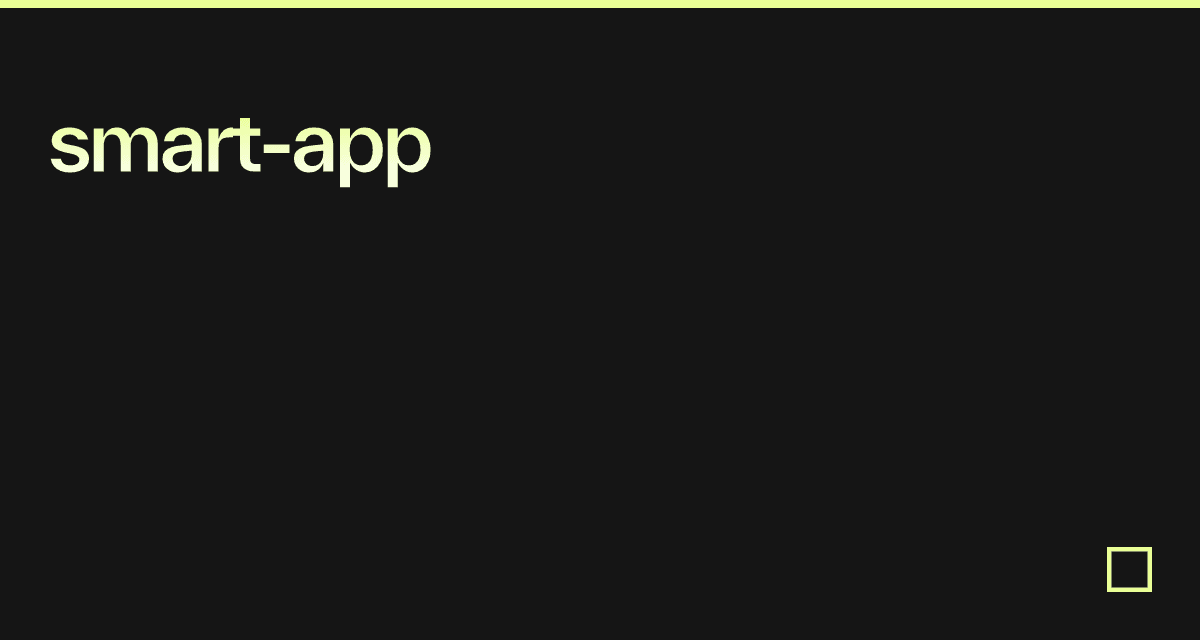 smart-app - Codesandbox