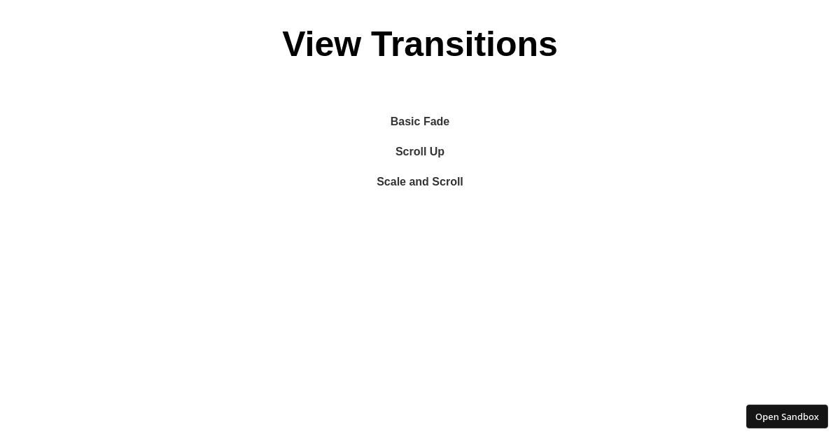 view-transition-examples - Codesandbox