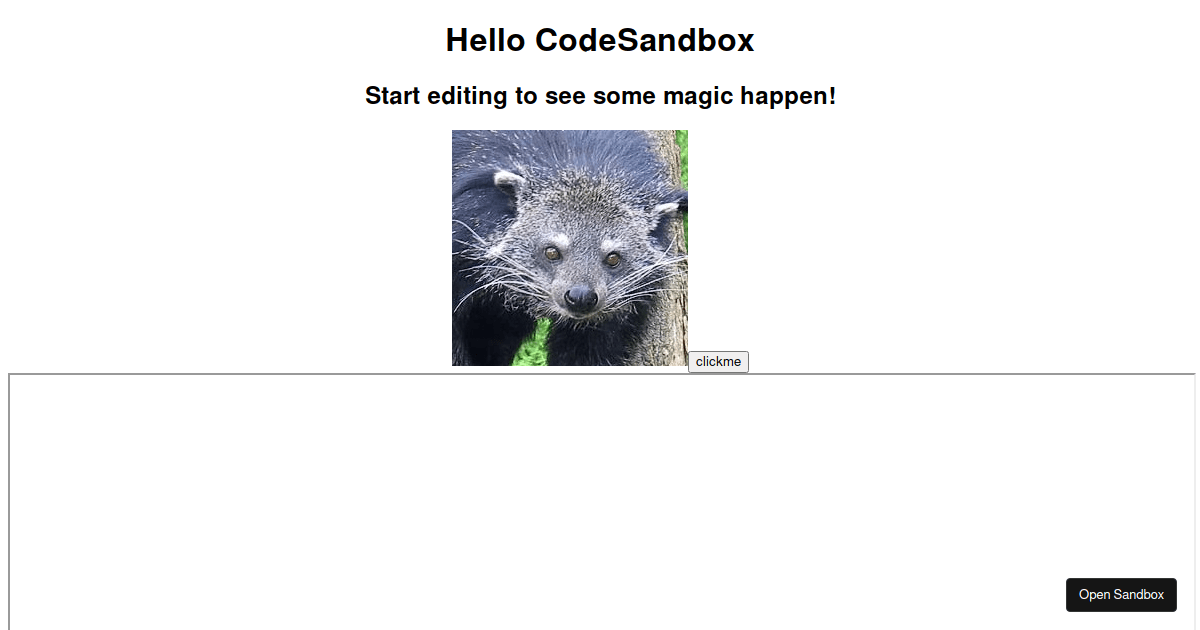 HTML DOM Screen Capture - Codesandbox