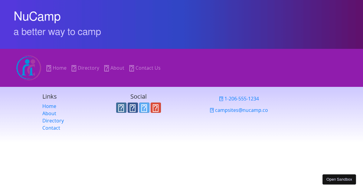 NuCamp-site - Codesandbox