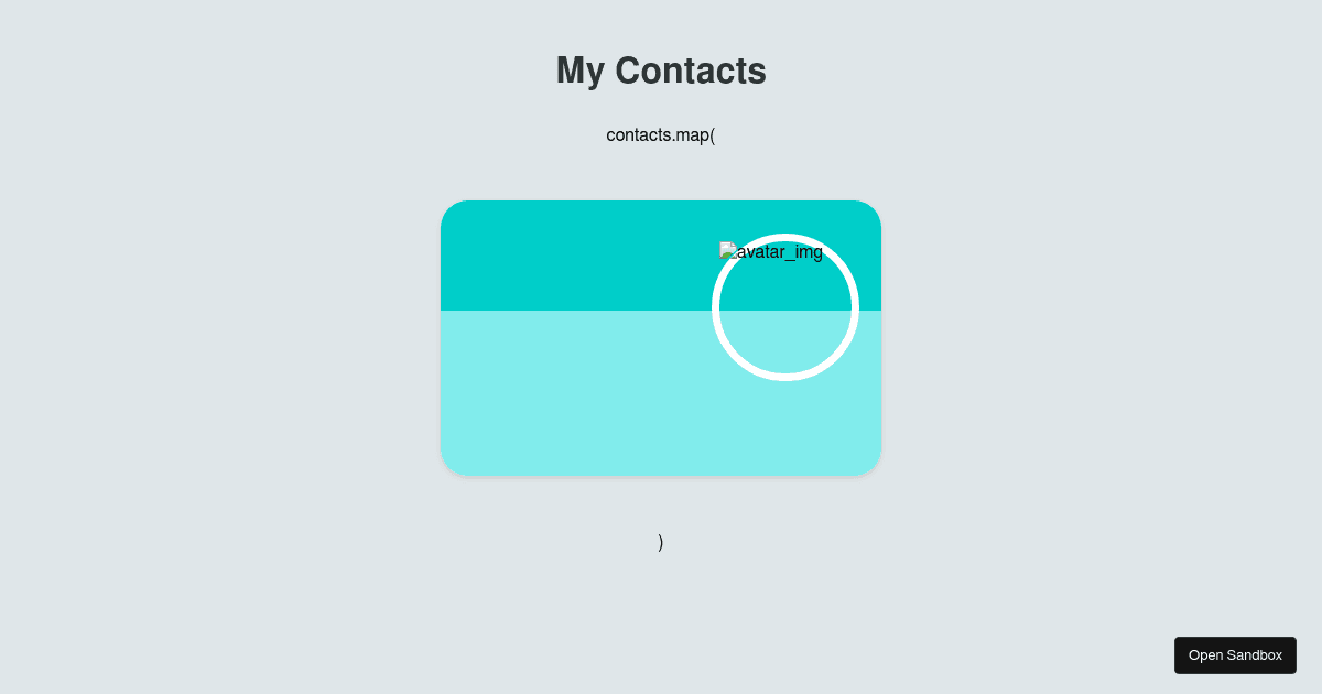 Mapping Components (forked) - Codesandbox Mapping Components (forked) - Codesandbox