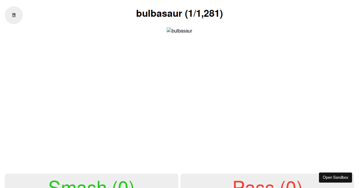 poke smash/pass - Codesandbox