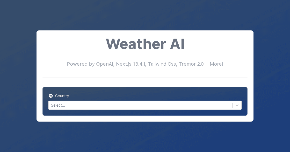 ai-weather-app - Codesandbox