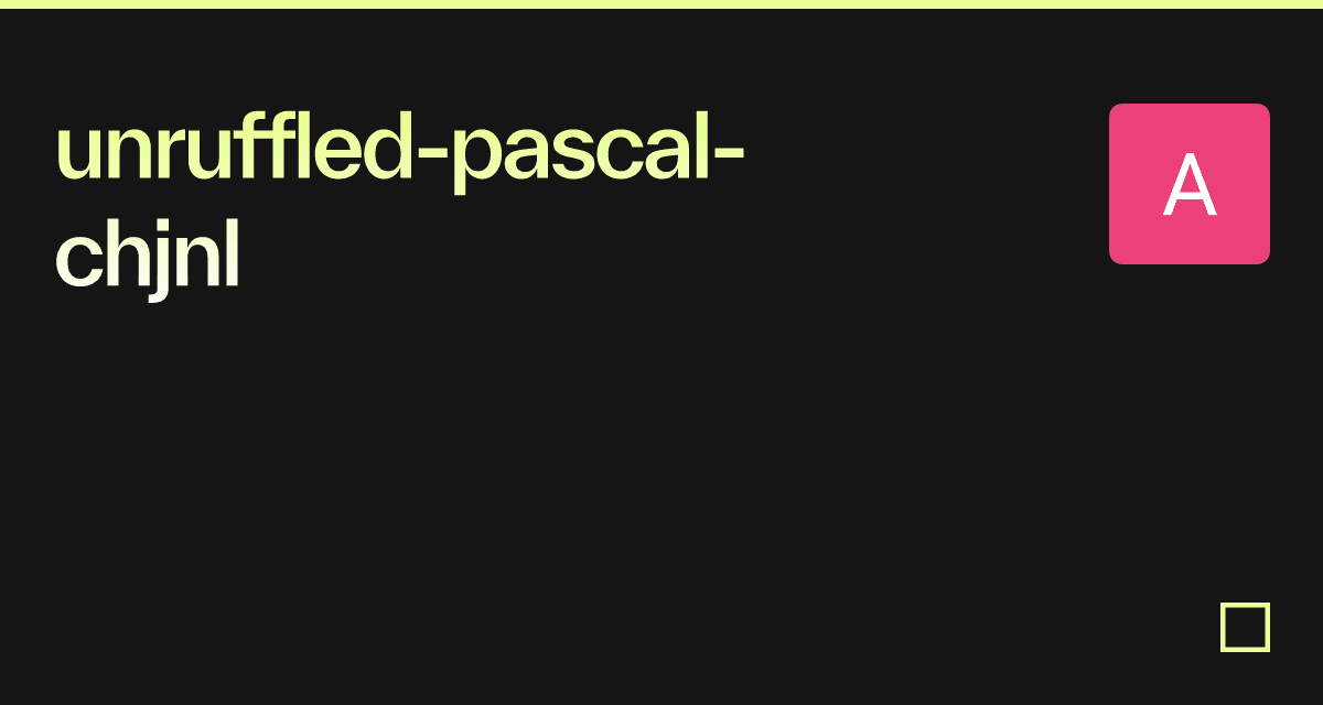 unruffled-pascal-chjnl - Codesandbox