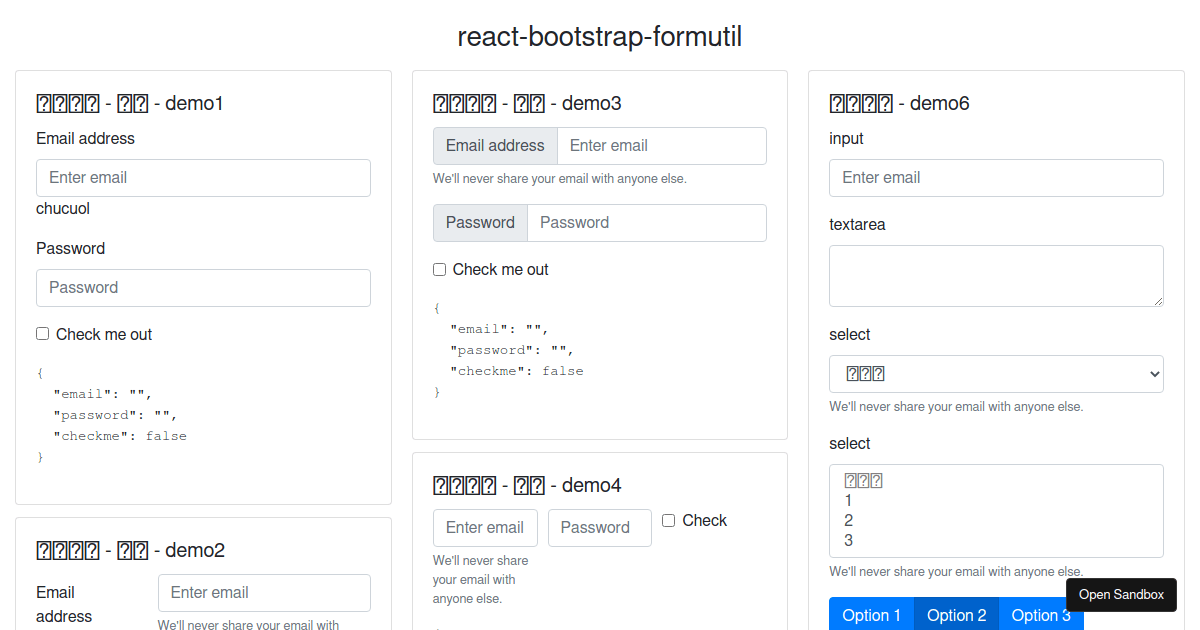 react-bootstrap-formutil - Codesandbox