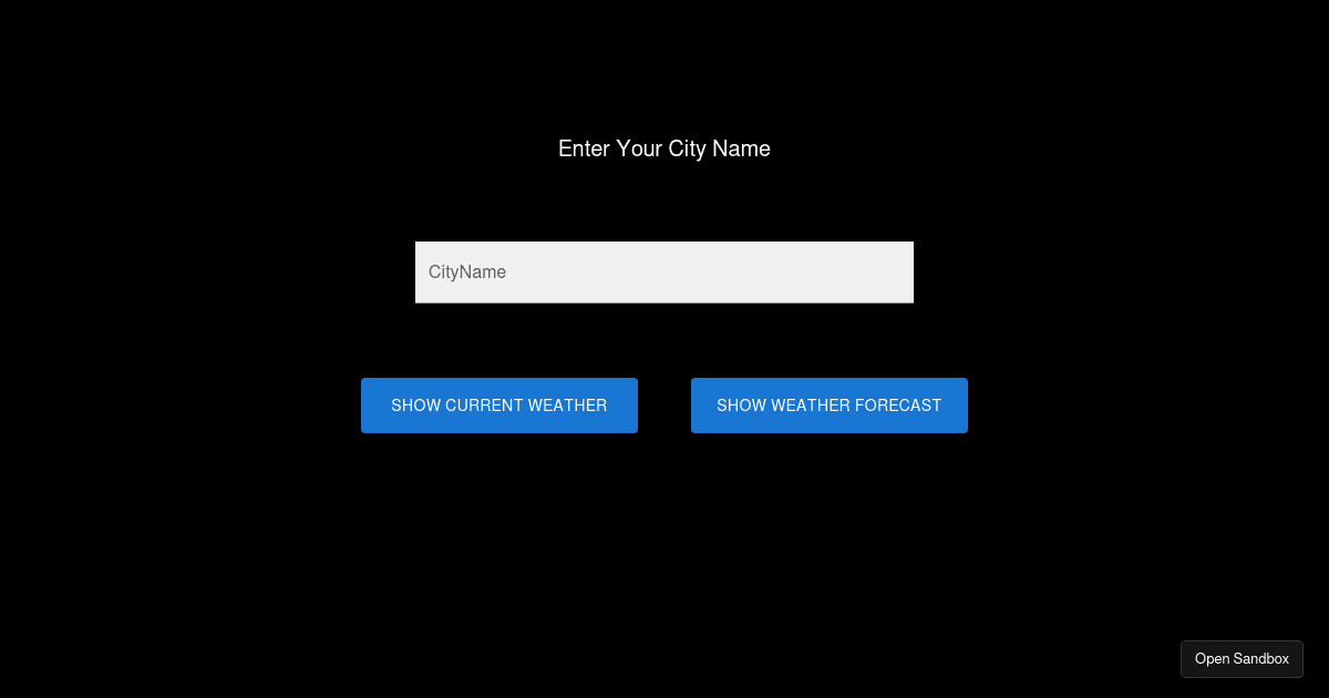Weather Website Made Using React Js And Material Ui Forked Codesandbox