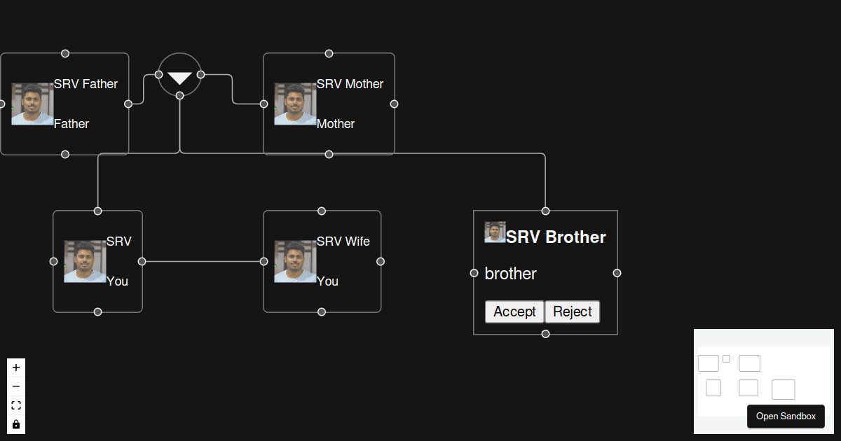 react-flow-family-tree v(1.0) - Codesandbox