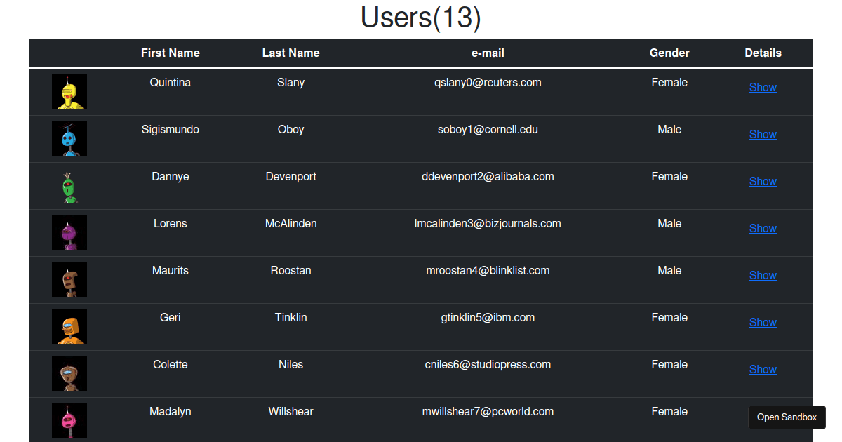 expandable-table (forked) - Codesandbox