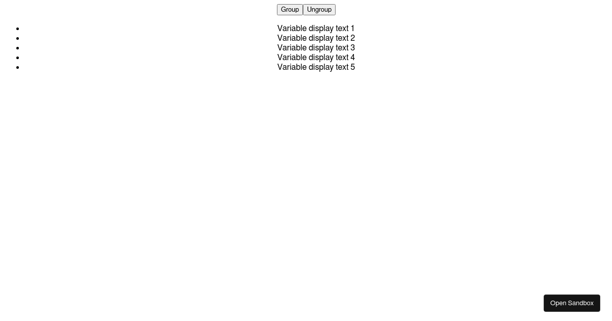 TS-React Grouping (forked) - Codesandbox