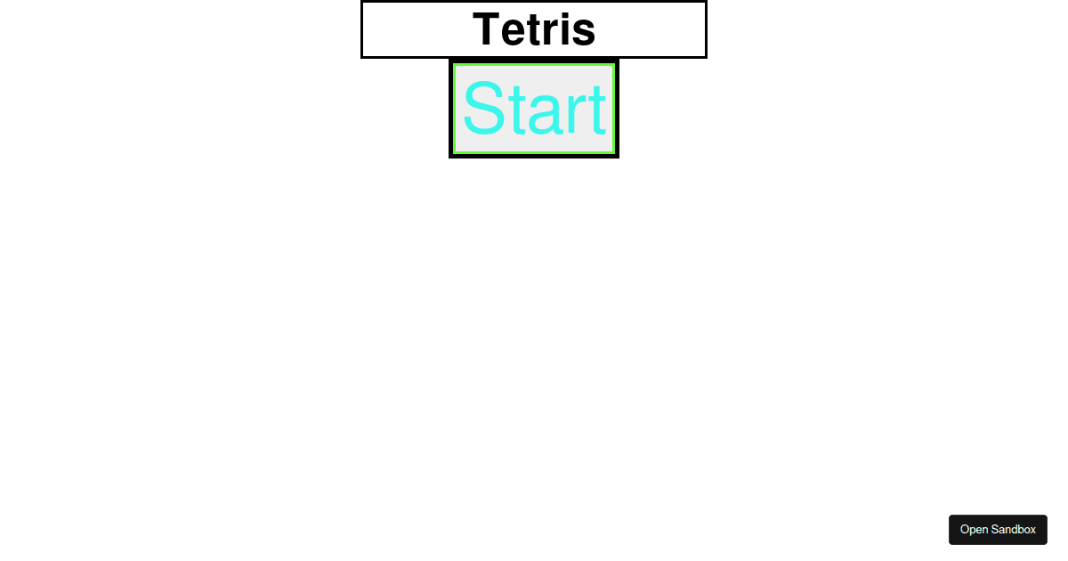 Tetris Js Codesandbox 0654